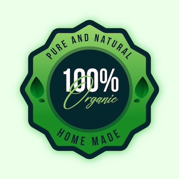 Premium Vector | Natural organic product green labels design Premium Vector | Natural organic product green labels design
