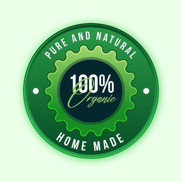 Premium Vector | Natural organic product green labels design Premium Vector | Natural organic product green labels design