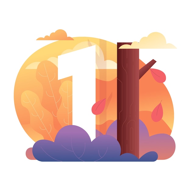 Premium Vector | Number 1 Premium Vector | Number 1
