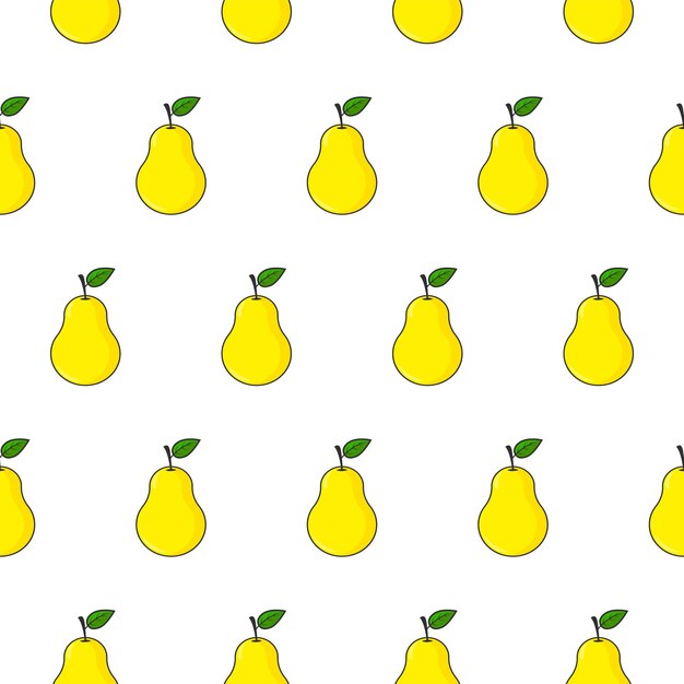 Premium Vector | Pears seamless pattern fruit background with yellow ... Premium Vector | Pears seamless pattern fruit background with yellow ...