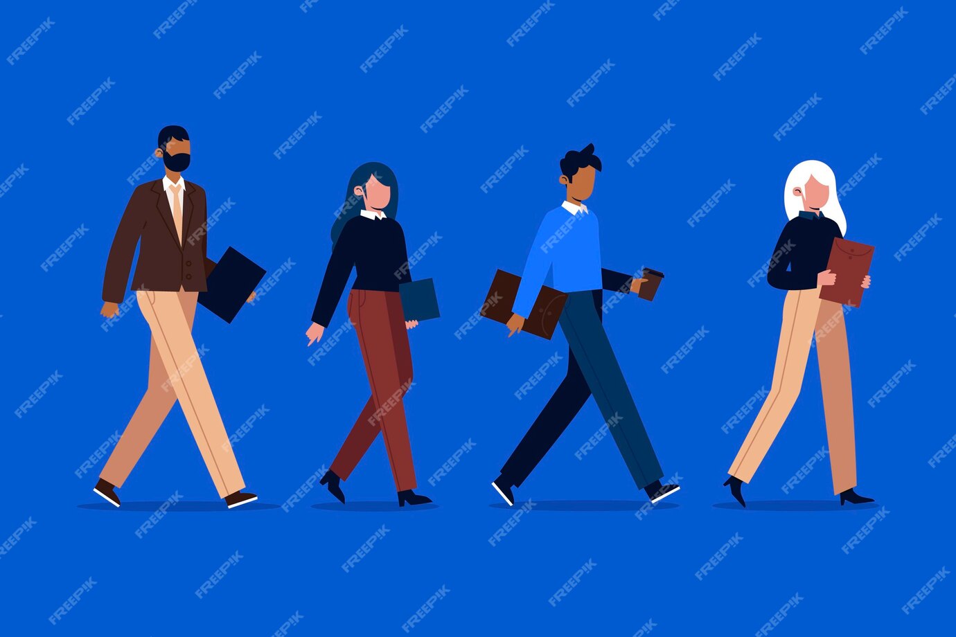 직장으로 돌아가는 사람들 | 무료 벡터 직장으로 돌아가는 사람들 | 무료 벡터