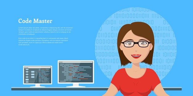 Premium Vector | Computer design over blue background vector illustration