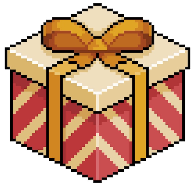 Premium Vector | Pixel art christmas party Premium Vector | Pixel art christmas party