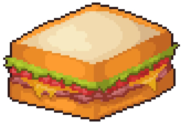 Premium Vector | Pixel art set isolated junk food snack Premium Vector | Pixel art set isolated junk food snack
