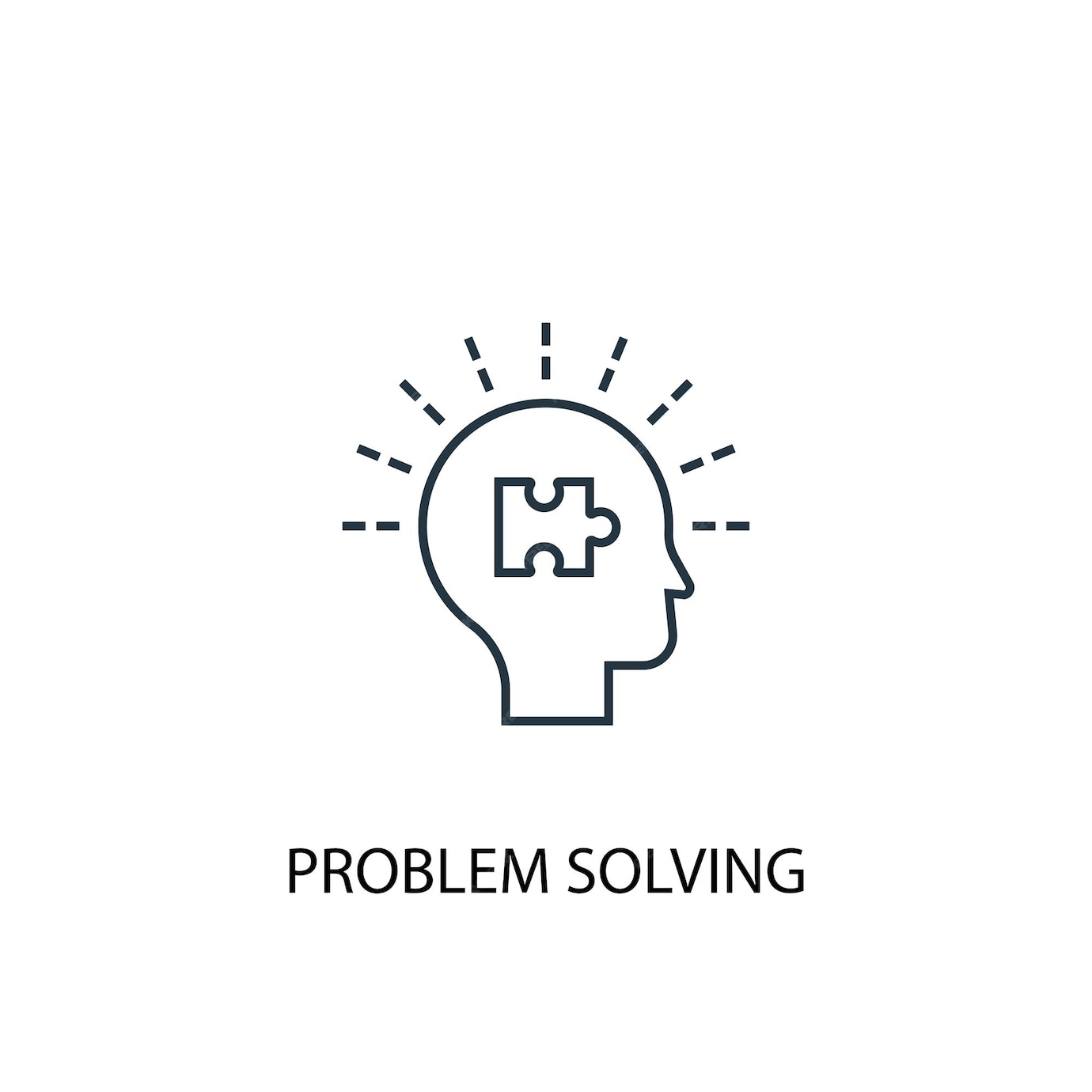 Premium Vector | Problem solving concept line icon. simple element ...