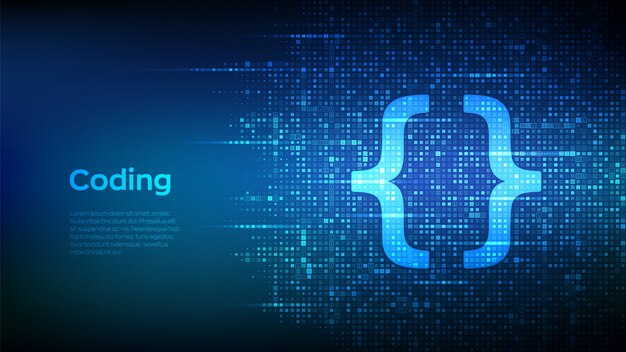 Free Vector | Programming background design