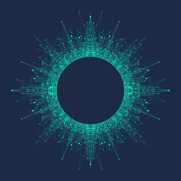 Premium Vector | Abstract futuristic and digital background with an ...