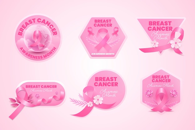 Free Vector Realistic Breast Cancer Awareness Month Horizontal