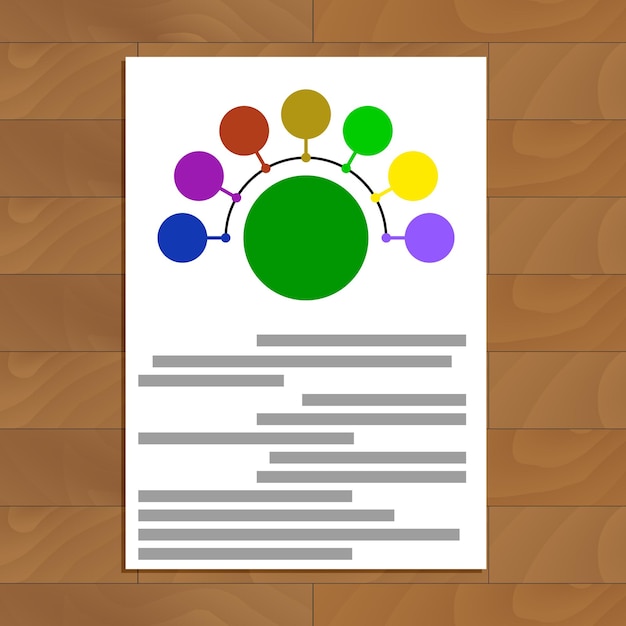 Premium Vector | Round scheme document Premium Vector | Round scheme document