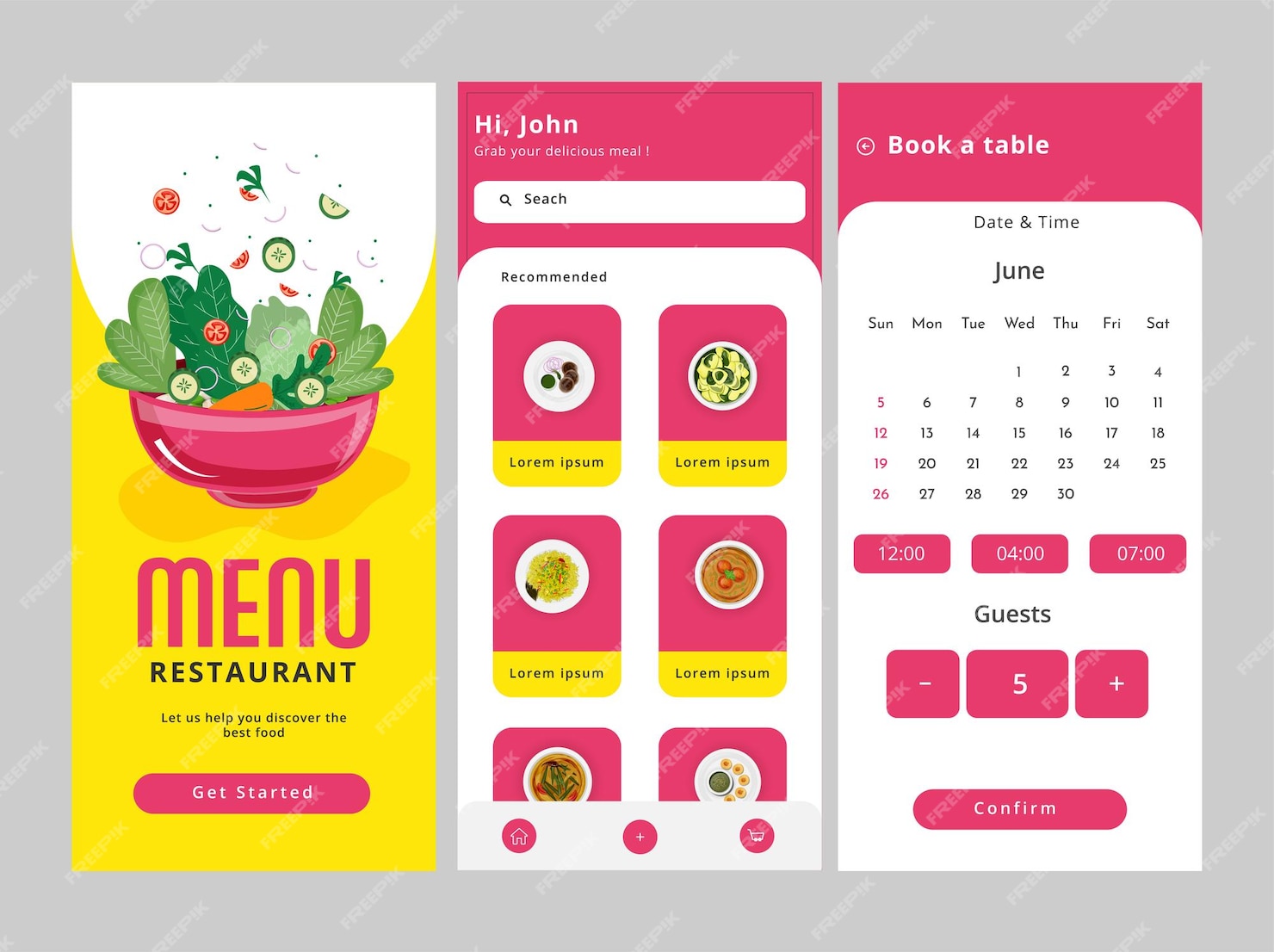 Premium Vector | Set of mobile app ui ux gui screens including get ... Premium Vector | Set of mobile app ui ux gui screens including get ...