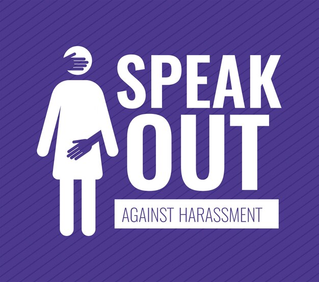 Premium Vector Sexual Harassment And Workplace Bullying Concept Poster