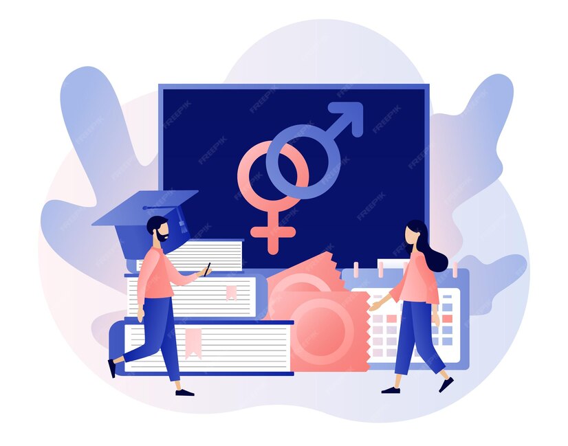 Premium Vector Sexual Health Lesson For Tiny People Sexual Education