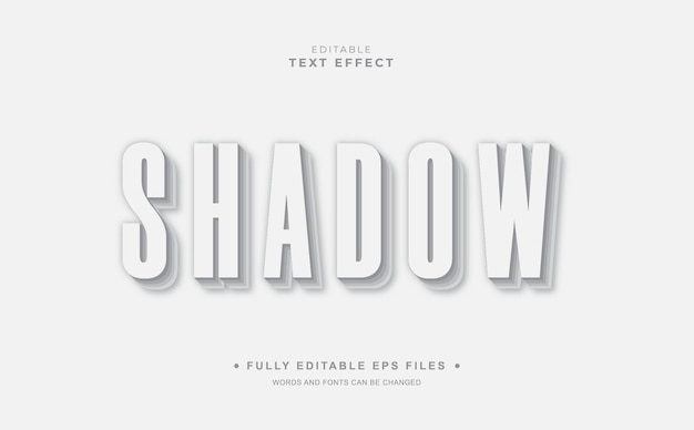 Premium Vector | Shadow editable text effect Premium Vector | Shadow editable text effect