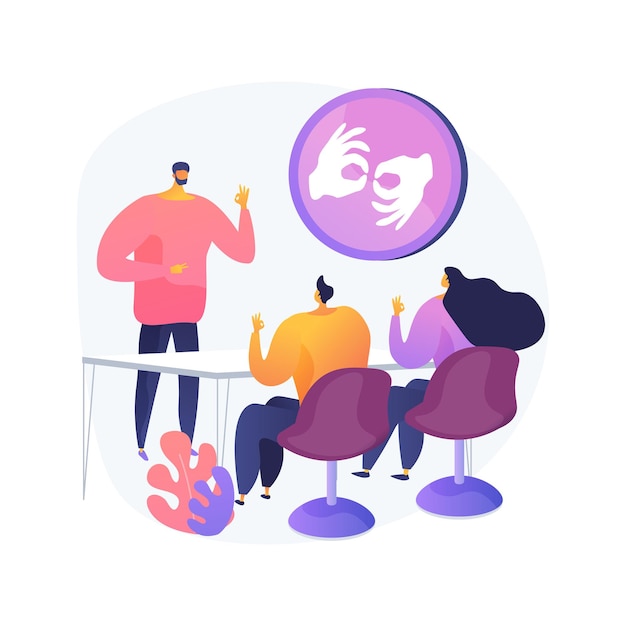 Free Vector | Language learning camp abstract concept vector ...