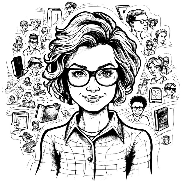 Free Vector Social Media Female Influencer And Expert Design