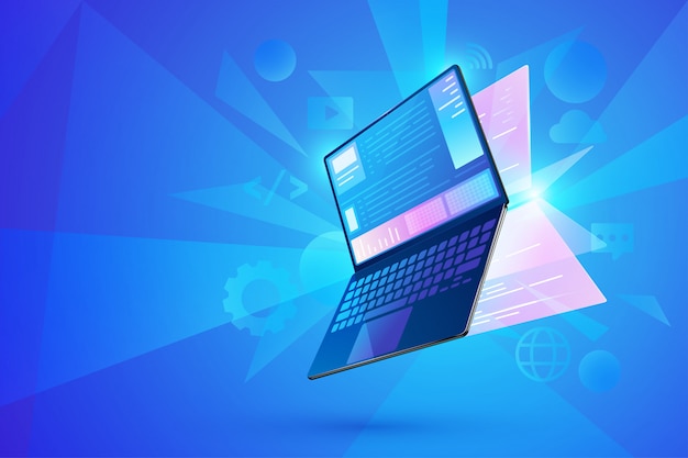 Premium Vector Flat Design Of Web Development User Interface Application Design Coding And