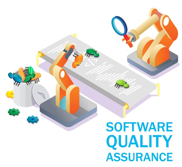 Free Vector Laptop And Software Assisting In Testing Process Tiny