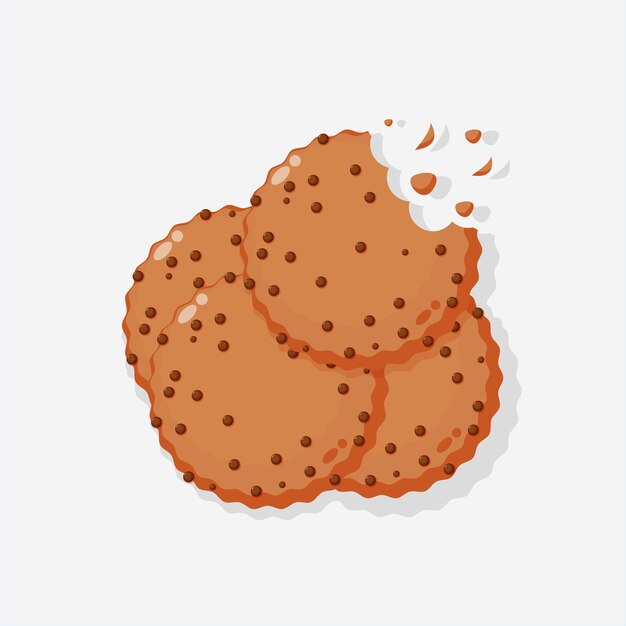 Premium Vector | Stack cookies icon design Premium Vector | Stack cookies icon design