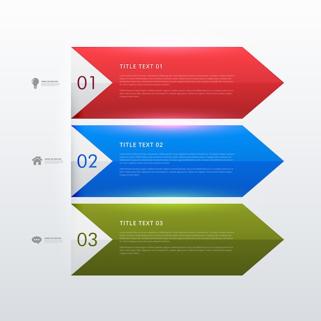 Premium Vector | Three steps business infographic banners design Premium Vector | Three steps business infographic banners design