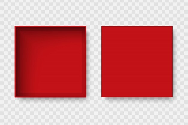 Premium Vector | Top view open blank box Premium Vector | Top view open blank box