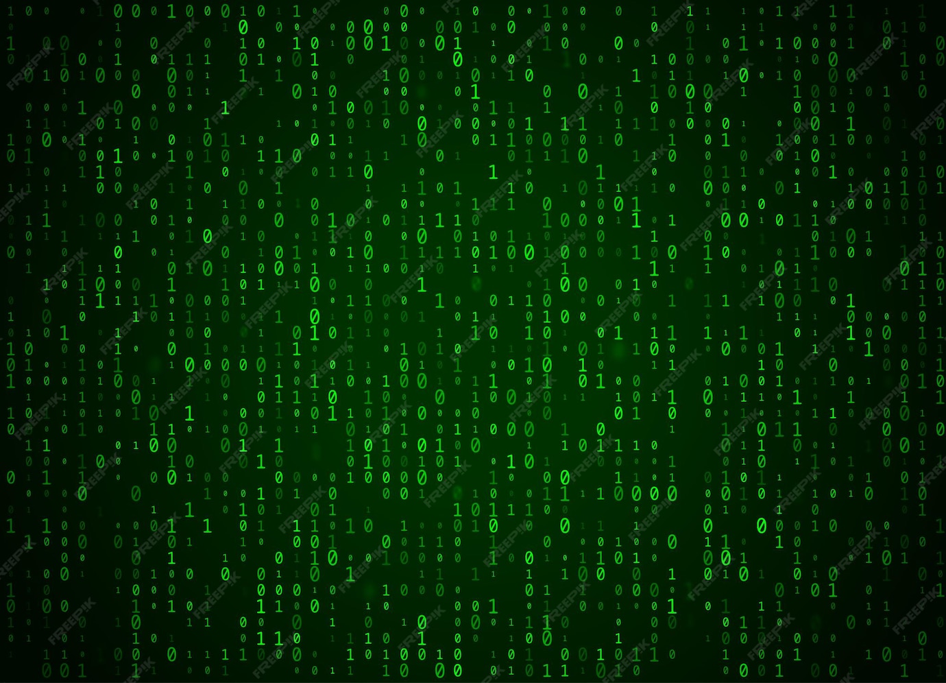 Premium Vector | Vector binary code green background. big data and programming hacking, deep ...