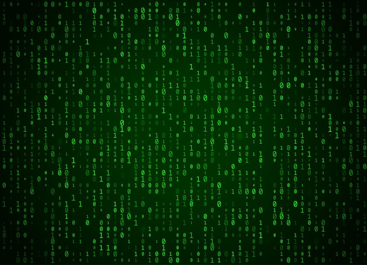 Premium Vector | Vector binary code green background. big data and programming hacking, deep ...