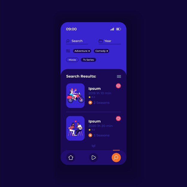 Premium Vector | Video player template design. mockup live stream window, player. social media ...