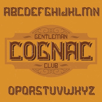 Free Vector | Original label typeface named Free Vector | Original label typeface named