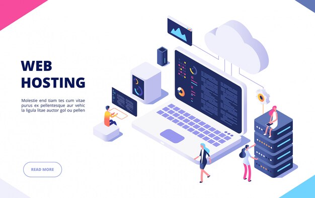 Premium Vector Cloud Computing Concept
