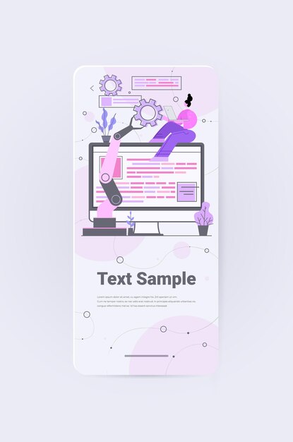 Premium Vector | Mix race people choosing application development in search bar on virtual ...