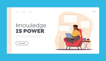 Premium Vector | Woman programmer make site or web interface project ...