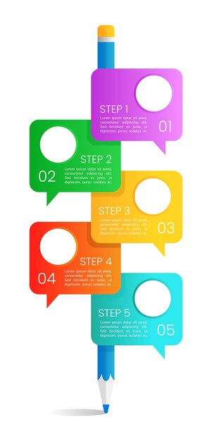 Premium Vector | Language learning infographic template