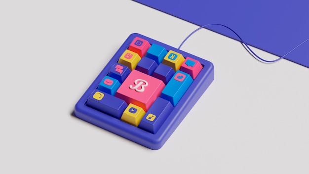 Icônes de communication et de médias sociaux sur le clavier | Photo ... Icônes de communication et de médias sociaux sur le clavier | Photo ...