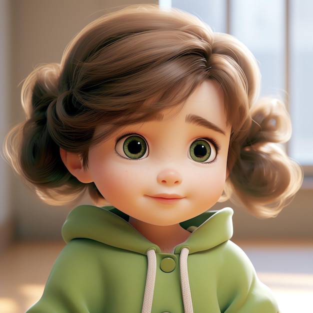 Un Dessin Animé D'une Fille | Photo Premium Un Dessin Animé D'une Fille | Photo Premium