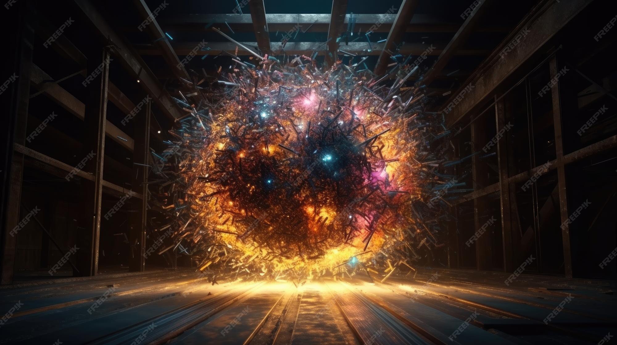 Un Fond D'écran D'une Explosion Avec Une Explosion De Boule De Feu En ... Un Fond D'écran D'une Explosion Avec Une Explosion De Boule De Feu En ...