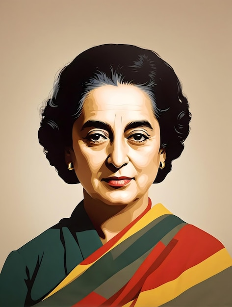 Indira Gandhi Un Portrait Minimaliste De L'ancien Premier Ministre ... Indira Gandhi Un Portrait Minimaliste De L'ancien Premier Ministre ...