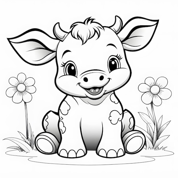 Page à Colorier Imprimable Pour Les Enfants Photo Premium