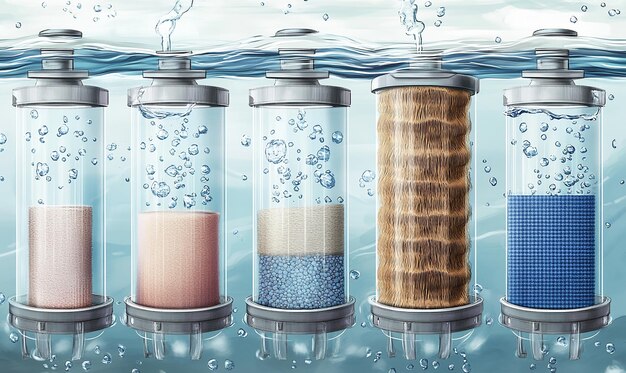Principe de fonctionnement du filtre à eau | Image Premium générée à ... Principe de fonctionnement du filtre à eau | Image Premium générée à ...