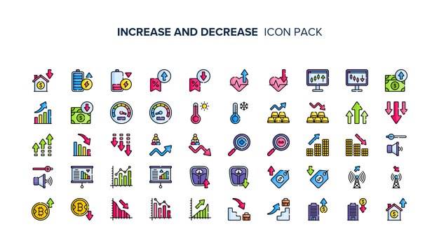 Premium Icon | Increase and decrease