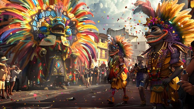 11 3D animation of a carnival float workshop with artisans creating and ... 11 3D animation of a carnival float workshop with artisans creating and ...