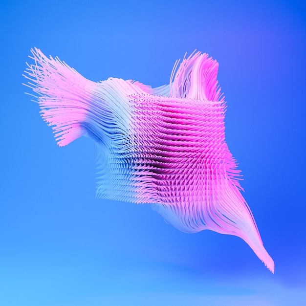 Premium Photo | 3d abstract dynamic shape floating against gradient ... Premium Photo | 3d abstract dynamic shape floating against gradient ...
