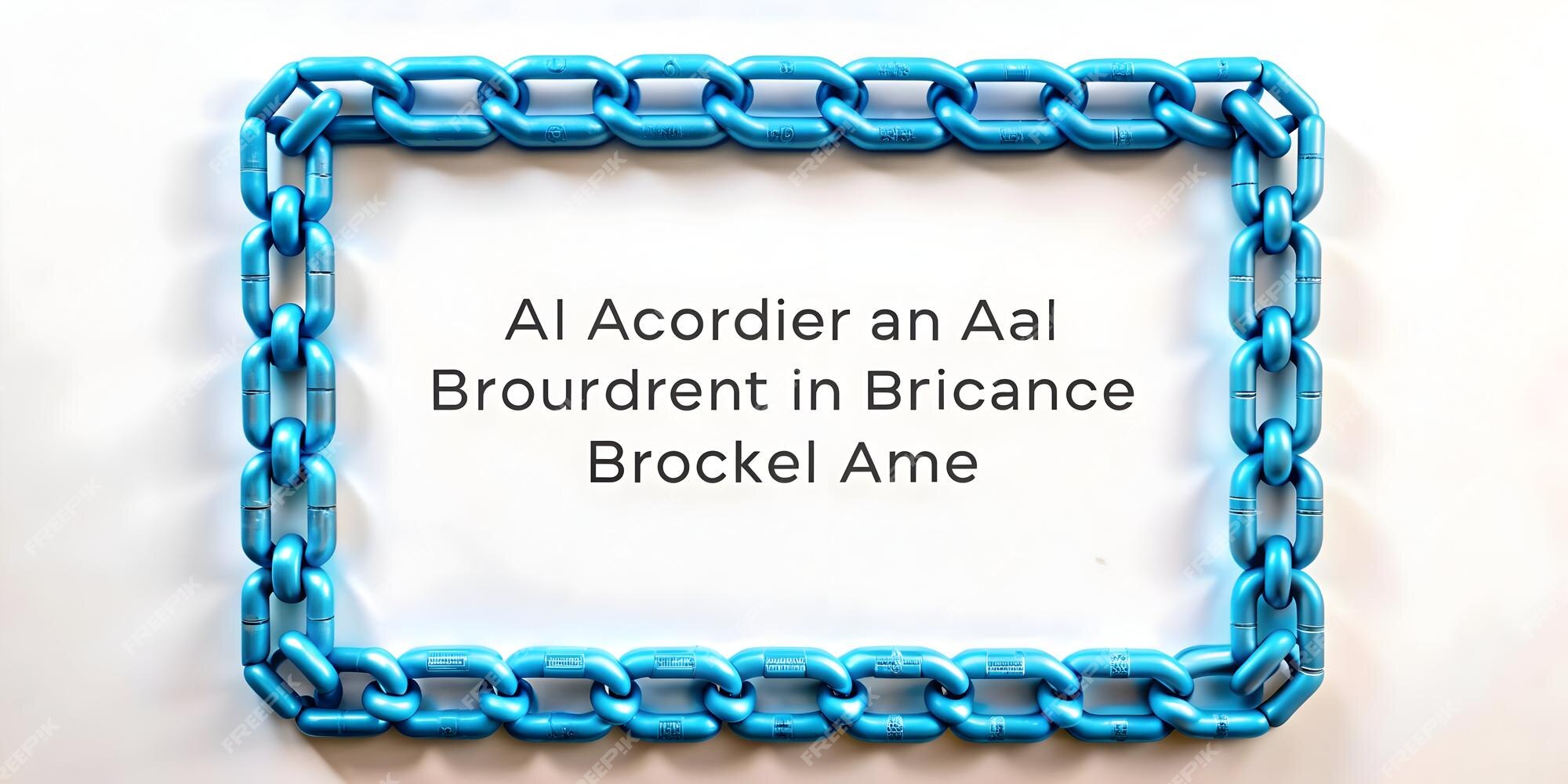 3D AI Powered Blockchain Border Frame Concept with AI Technology ... 3D AI Powered Blockchain Border Frame Concept with AI Technology ...