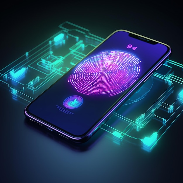 Premium Photo 3d Biometric Security Network Privacy Data Protection