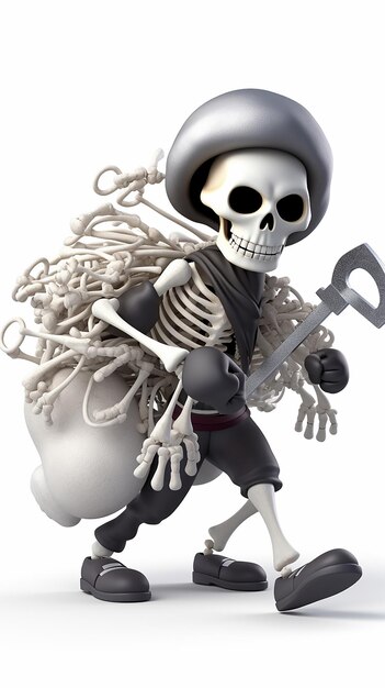Premium Photo | 3D cartoon thief carrying a bunch of skeleton keys Premium Photo | 3D cartoon thief carrying a bunch of skeleton keys