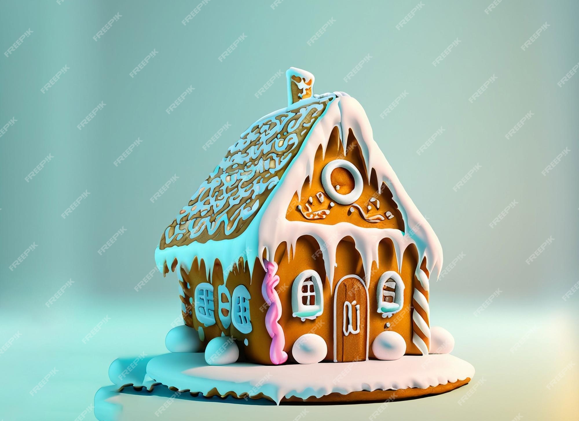 Premium AI Image | 3d cmodel of gingerbread house chimney illustration ... Premium AI Image | 3d cmodel of gingerbread house chimney illustration ...