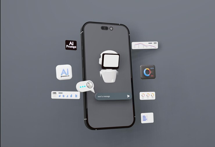 Premium Photo 3d Computer Ai Robot Chatbot Web Uiux Software Programming Algorithms Analysis