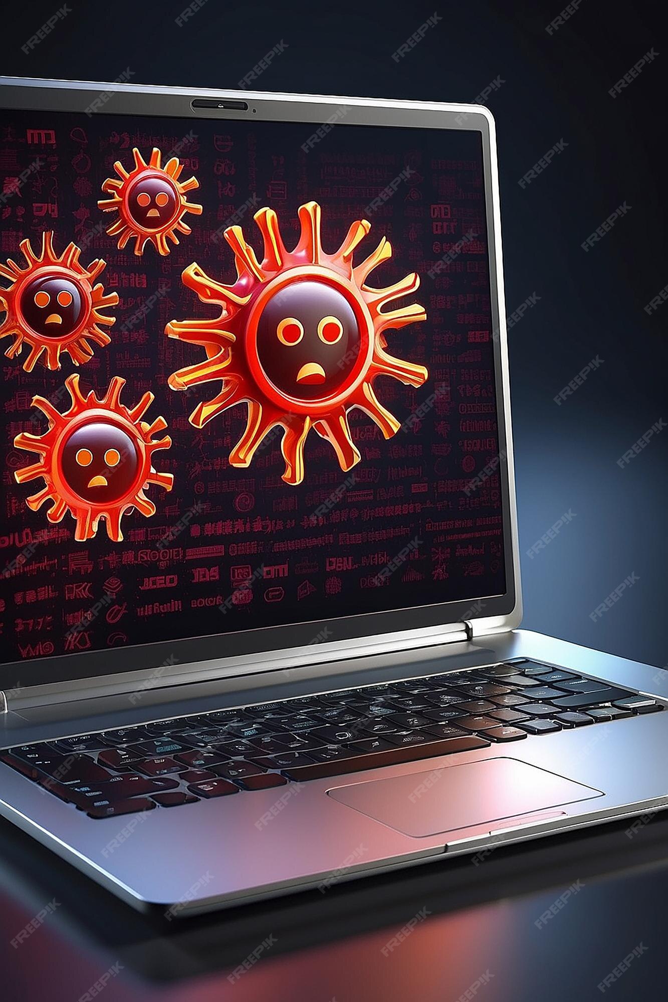 Premium Photo | 3d computer virus detection icons system error warning ... Premium Photo | 3d computer virus detection icons system error warning ...