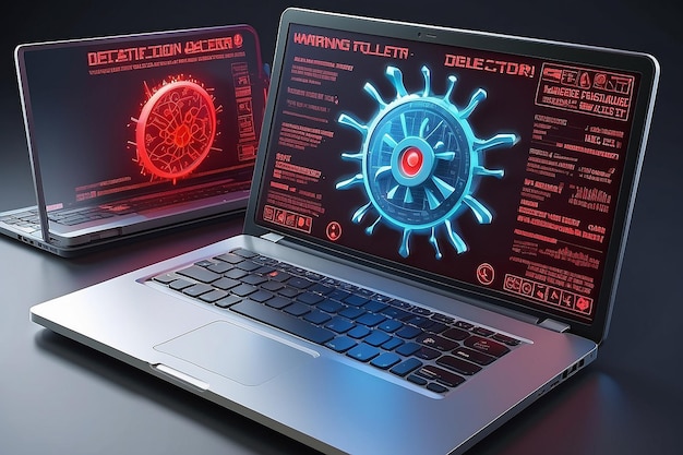 Premium Photo | 3d computer virus detection icons system error warning ... Premium Photo | 3d computer virus detection icons system error warning ...