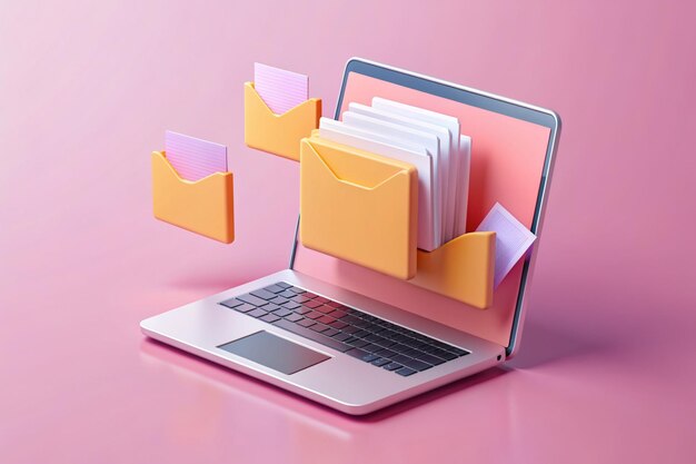 3d file transfer of document in folder file transfer encrypted form connection docs information ...