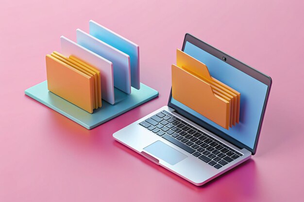 3d file transfer of document in folder file transfer encrypted form connection docs information ...